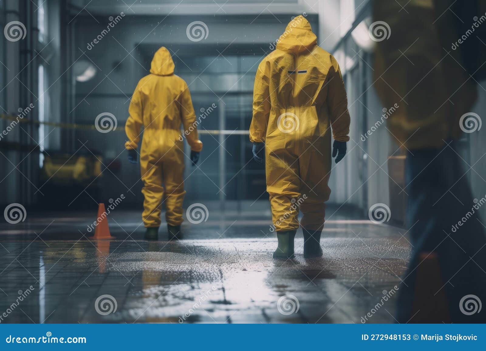 Collecting Hazardous Material Generative AI Stock Illustration ...