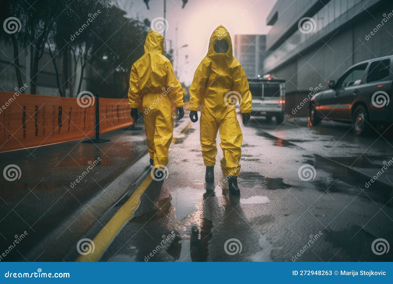 Collecting Hazardous Material Generative AI Stock Illustration ...