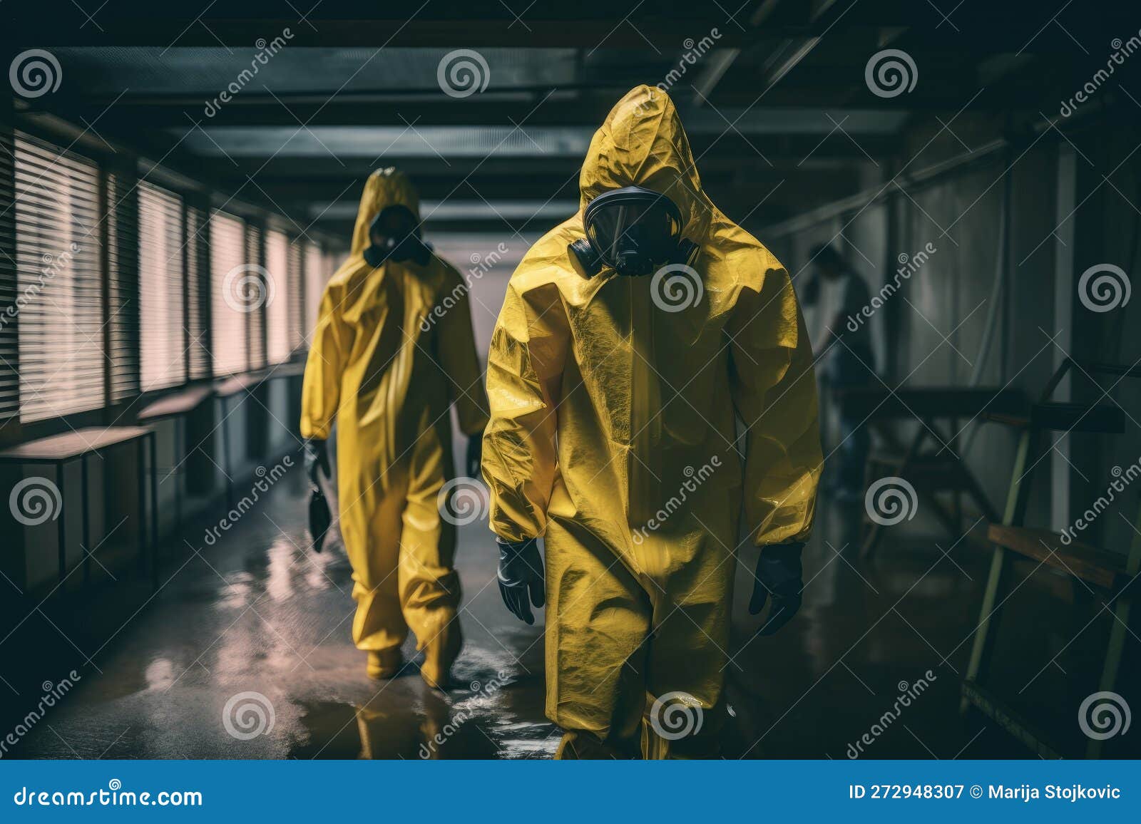 Collecting Hazardous Material Generative AI Stock Illustration ...