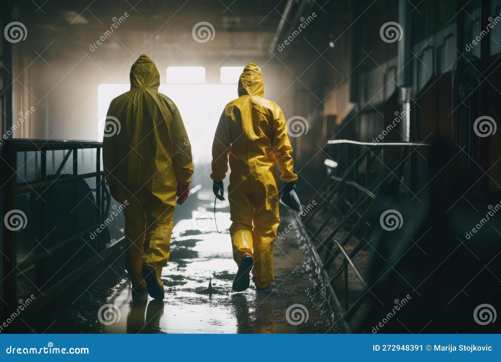 Collecting Hazardous Material Generative AI Stock Illustration ...