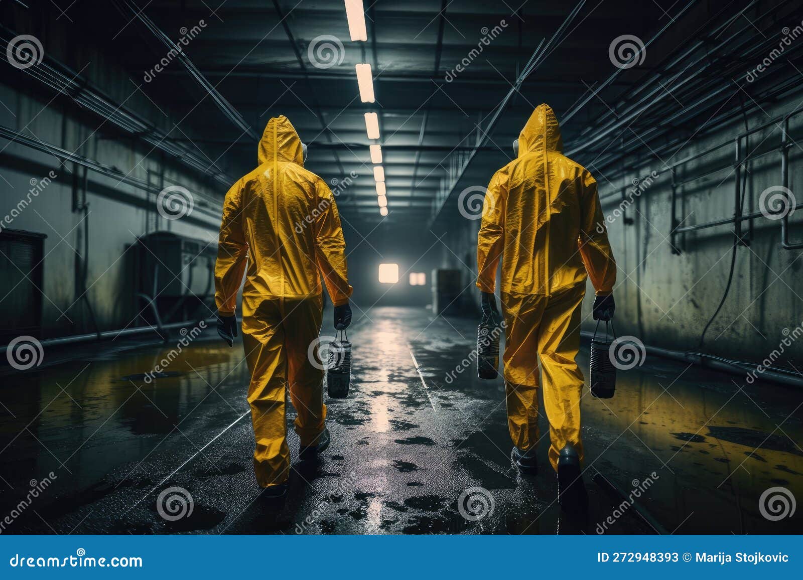 Collecting Hazardous Material Generative AI Stock Illustration ...