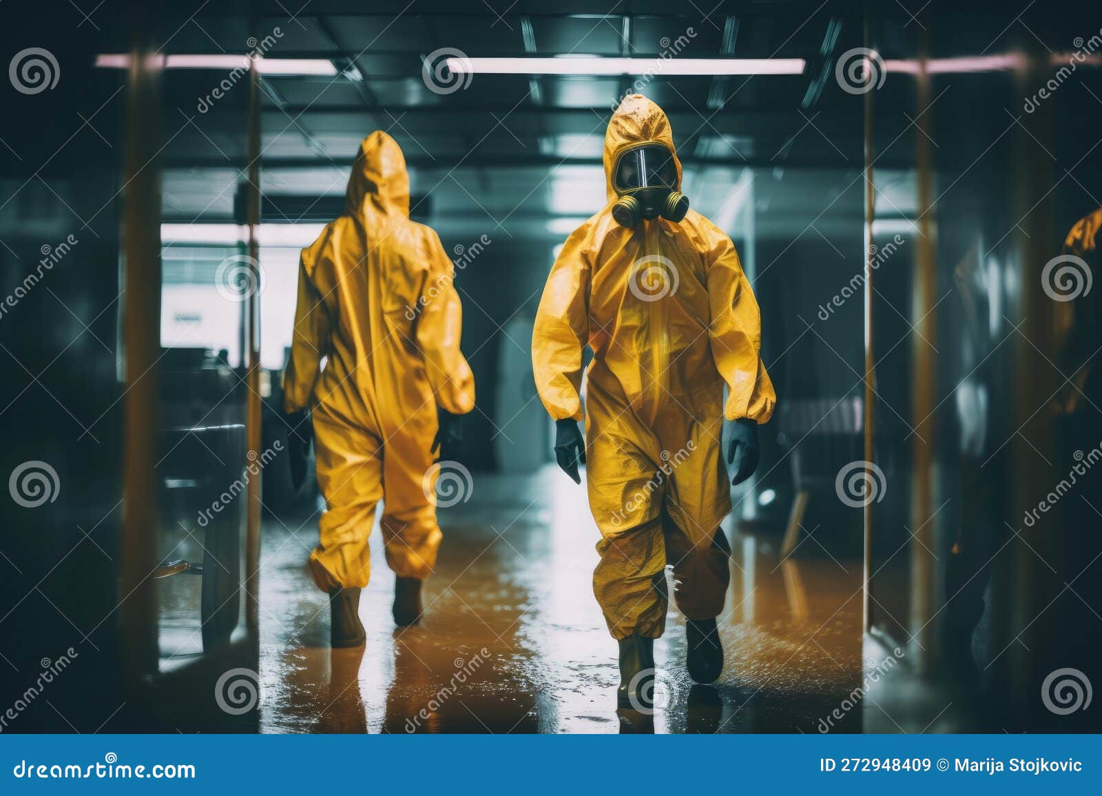 Collecting Hazardous Material Generative AI Stock Illustration ...