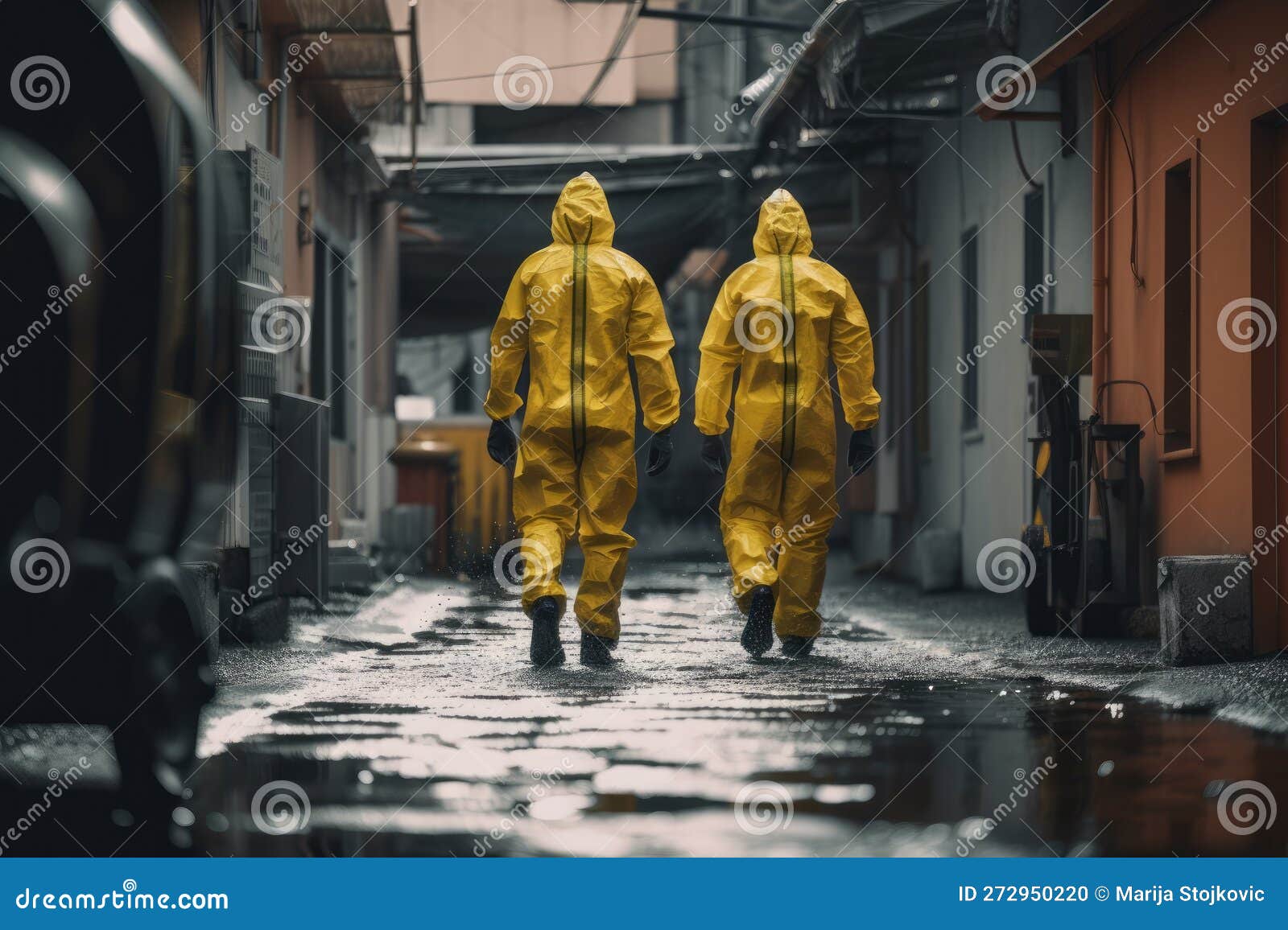 Collecting Hazardous Material Generative AI Stock Illustration ...