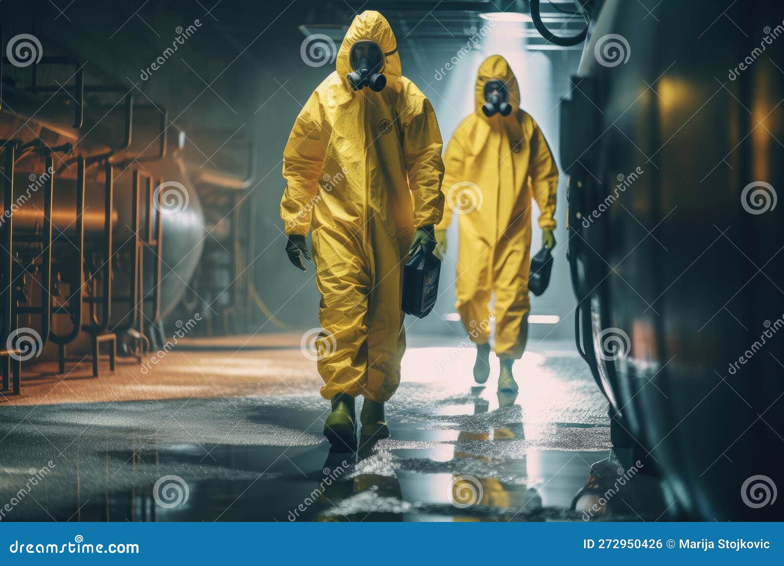 Collecting Hazardous Material Generative AI Stock Illustration ...