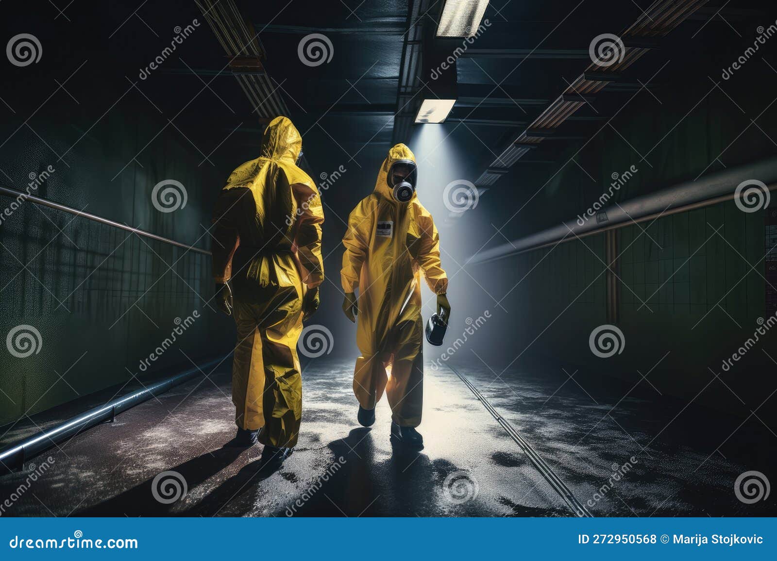 Collecting Hazardous Material Generative AI Stock Illustration ...