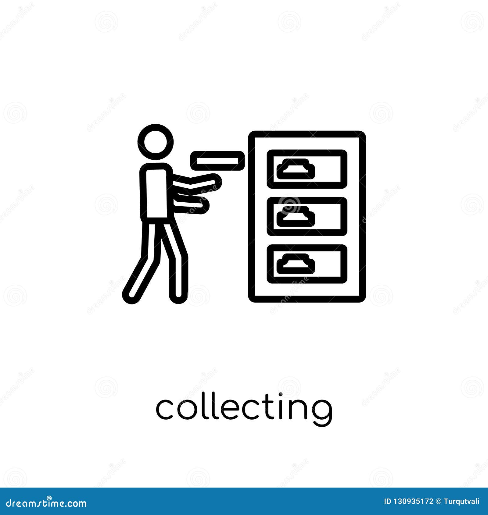 Collecting Data From Cloud Cartoon Vector | CartoonDealer.com #51529745