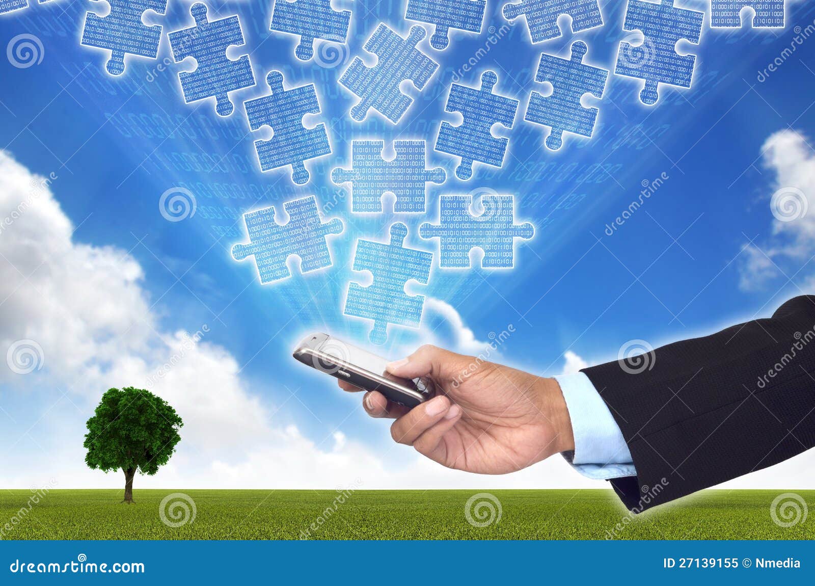 Collecting Information Concept Stock Image - Image of computing ...