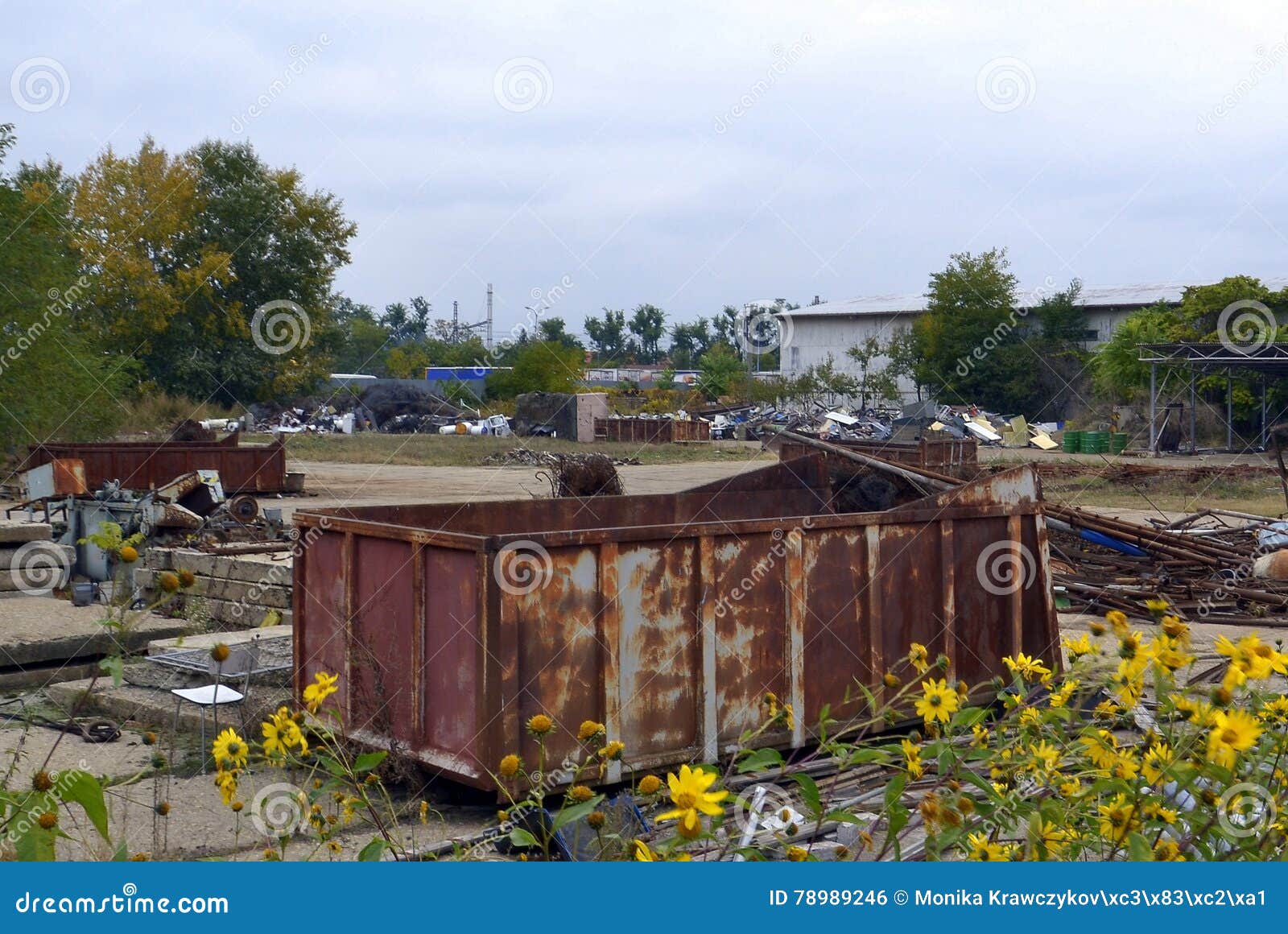 Collecting metal waste stock photo. Image of metal, scrapyard - 78989246