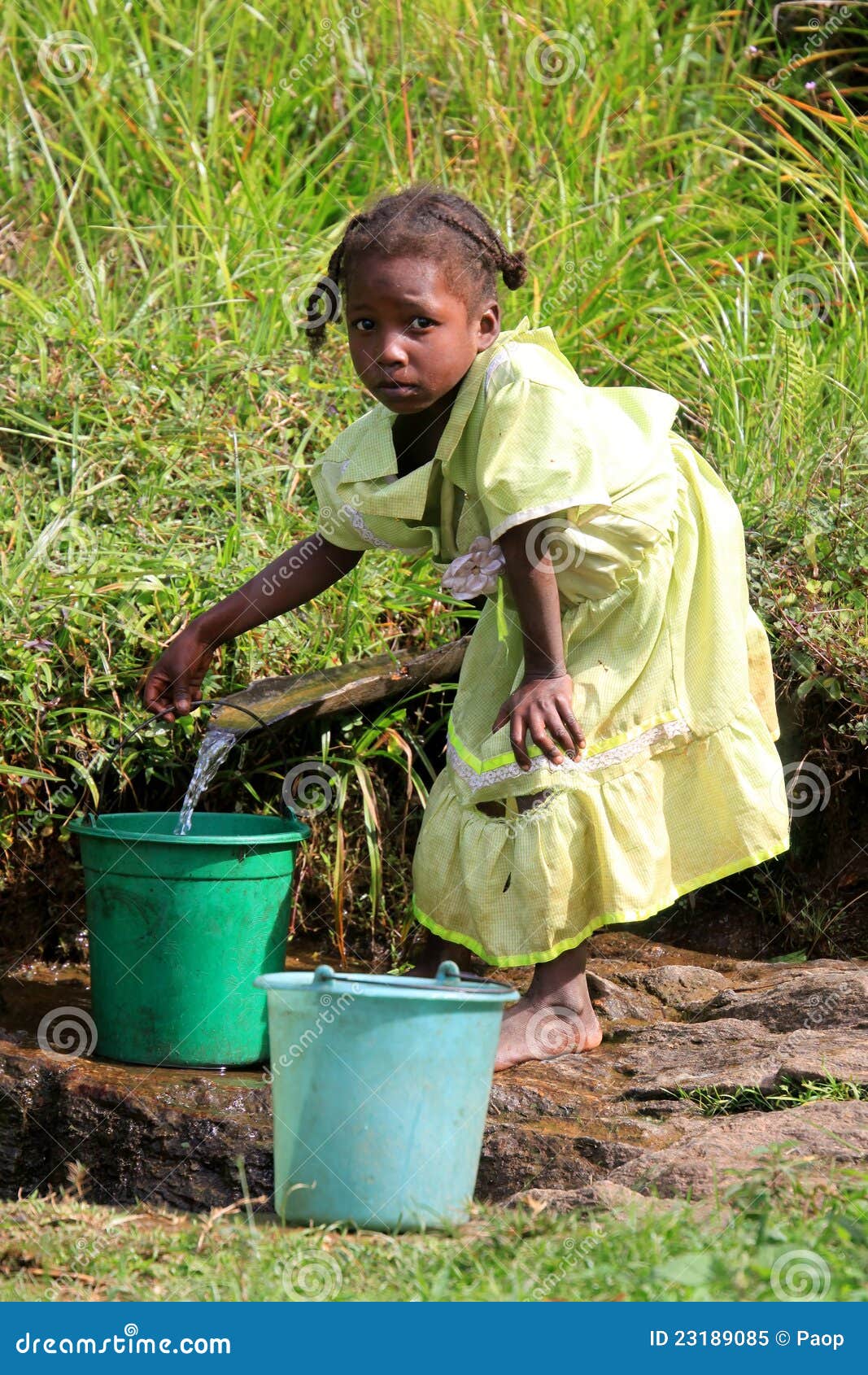Collecting water editorial image. Image of black, collect - 23189085