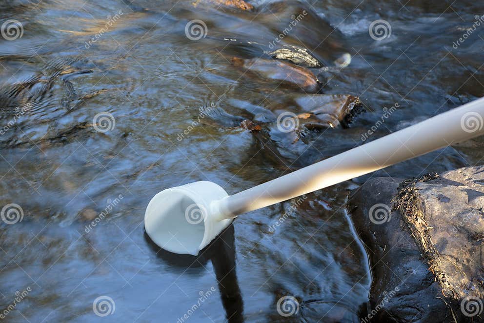 Collecting water sample stock photo. Image of laboratory - 119639808