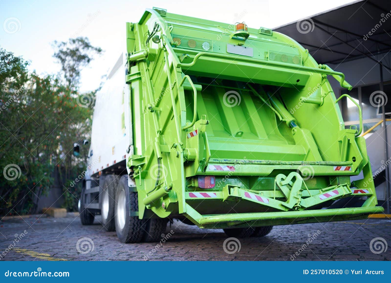 Collecting Your Trash. a Garbage Removal Service. Stock Photo - Image ...