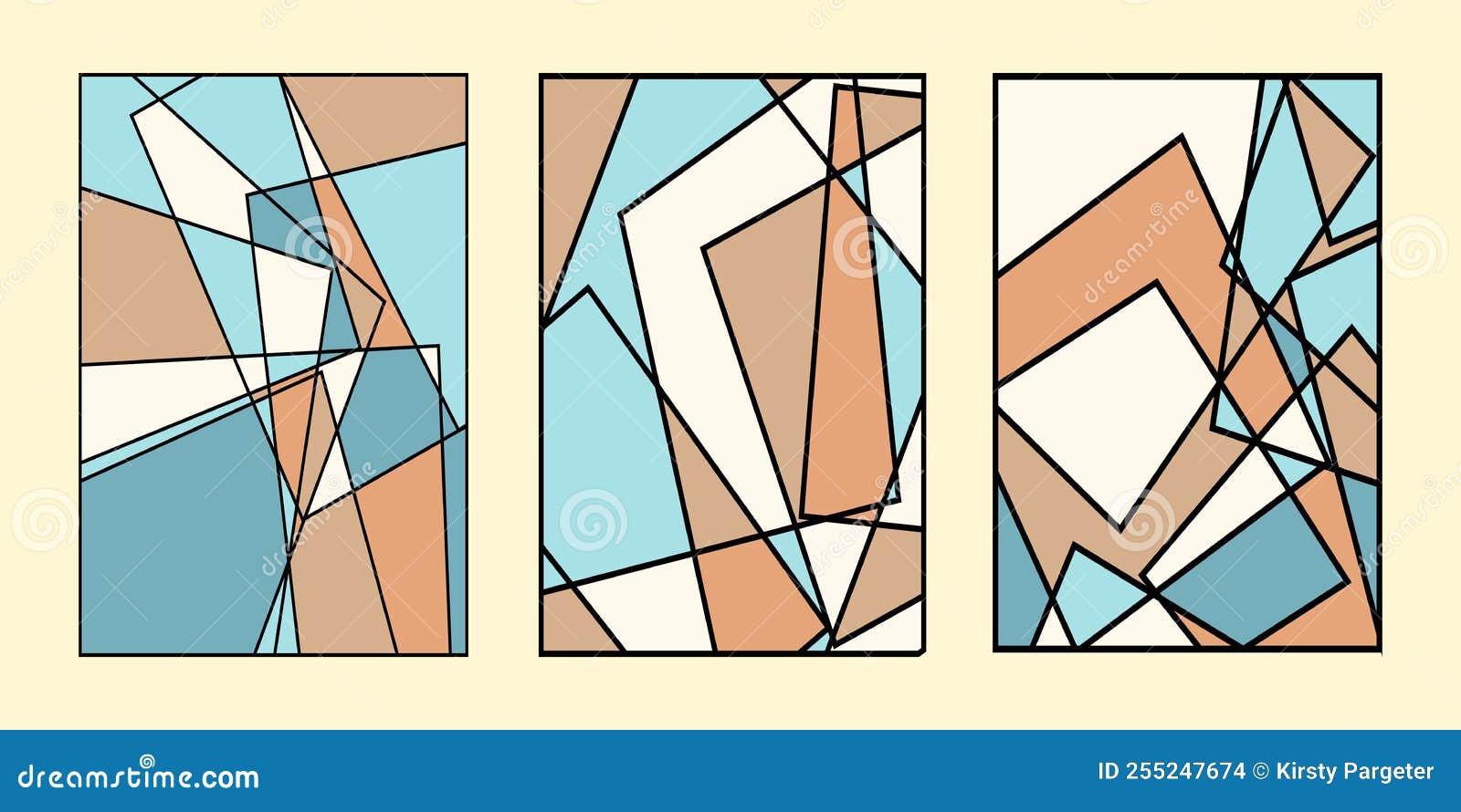 Collection of Abstract Art Backgrounds Stock Vector - Illustration of ...