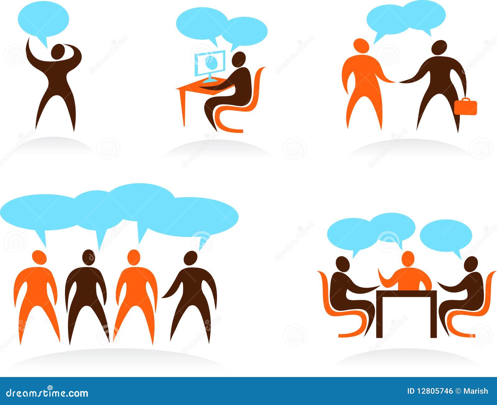 Collection of Abstract People Logos - 1 Stock Vector - Illustration of ...