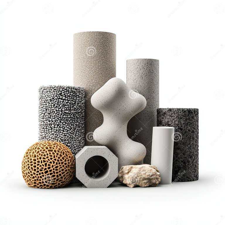 A Collection of Abstract Shapes and Textures Featuring Various ...