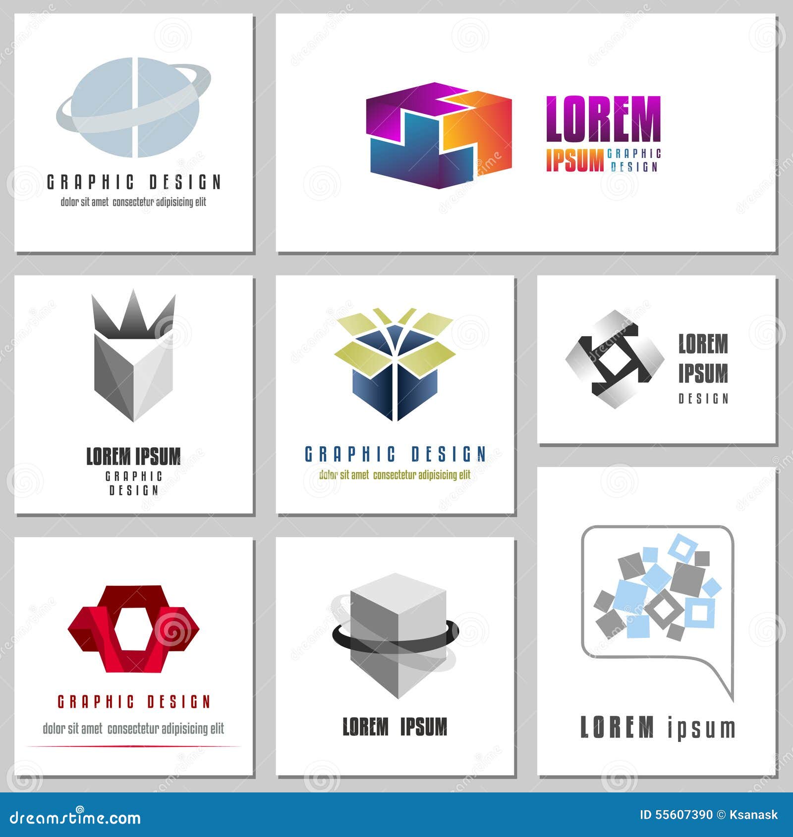 Collection of Abstract Signs for Internet Security Concepts Stock ...