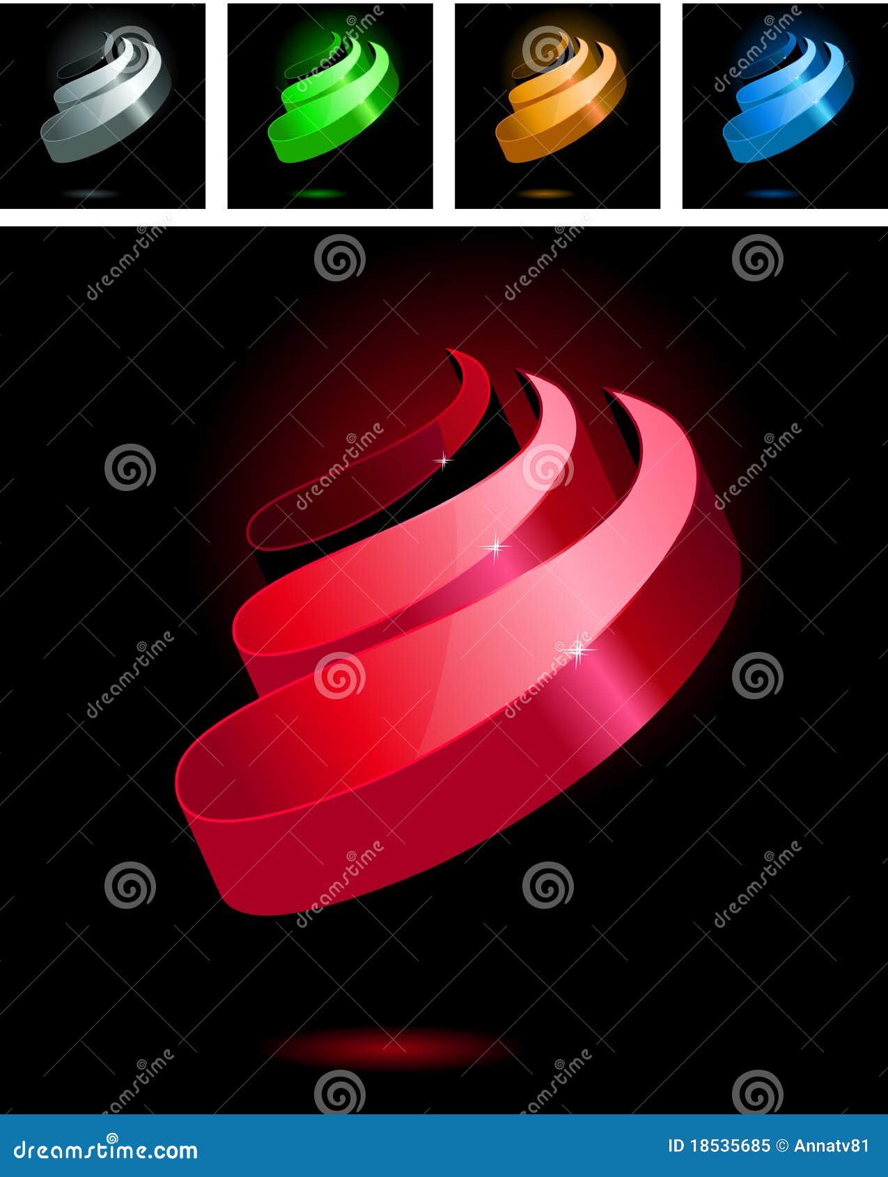 Collection of Abstract Symbols Stock Vector - Illustration of gloss ...