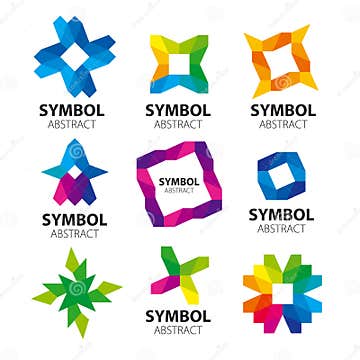 Collection of Abstract Vector Logos of the Modules Stock Vector ...