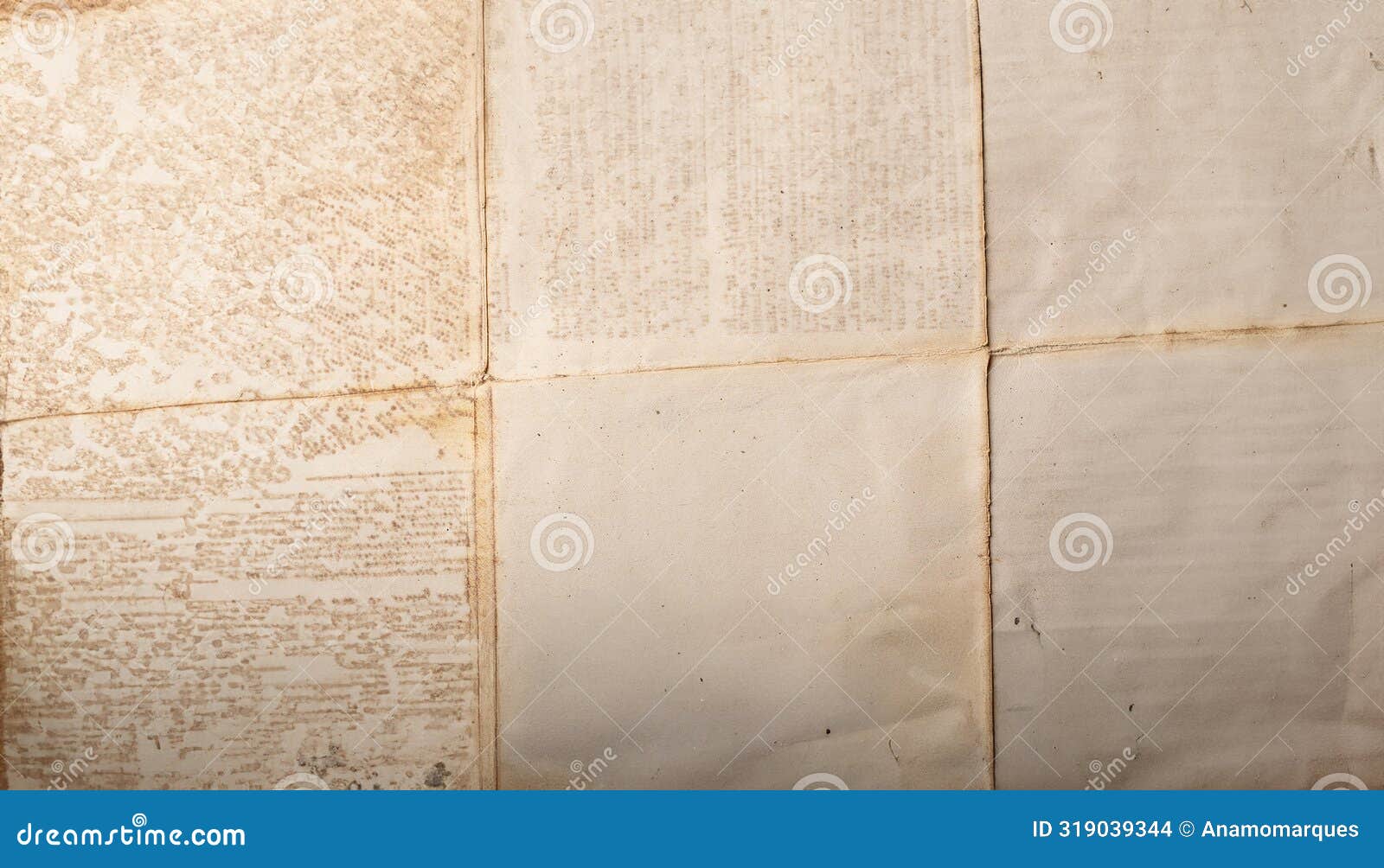 A Collection of Aged Documents with Faded Writing. Abstract Background ...