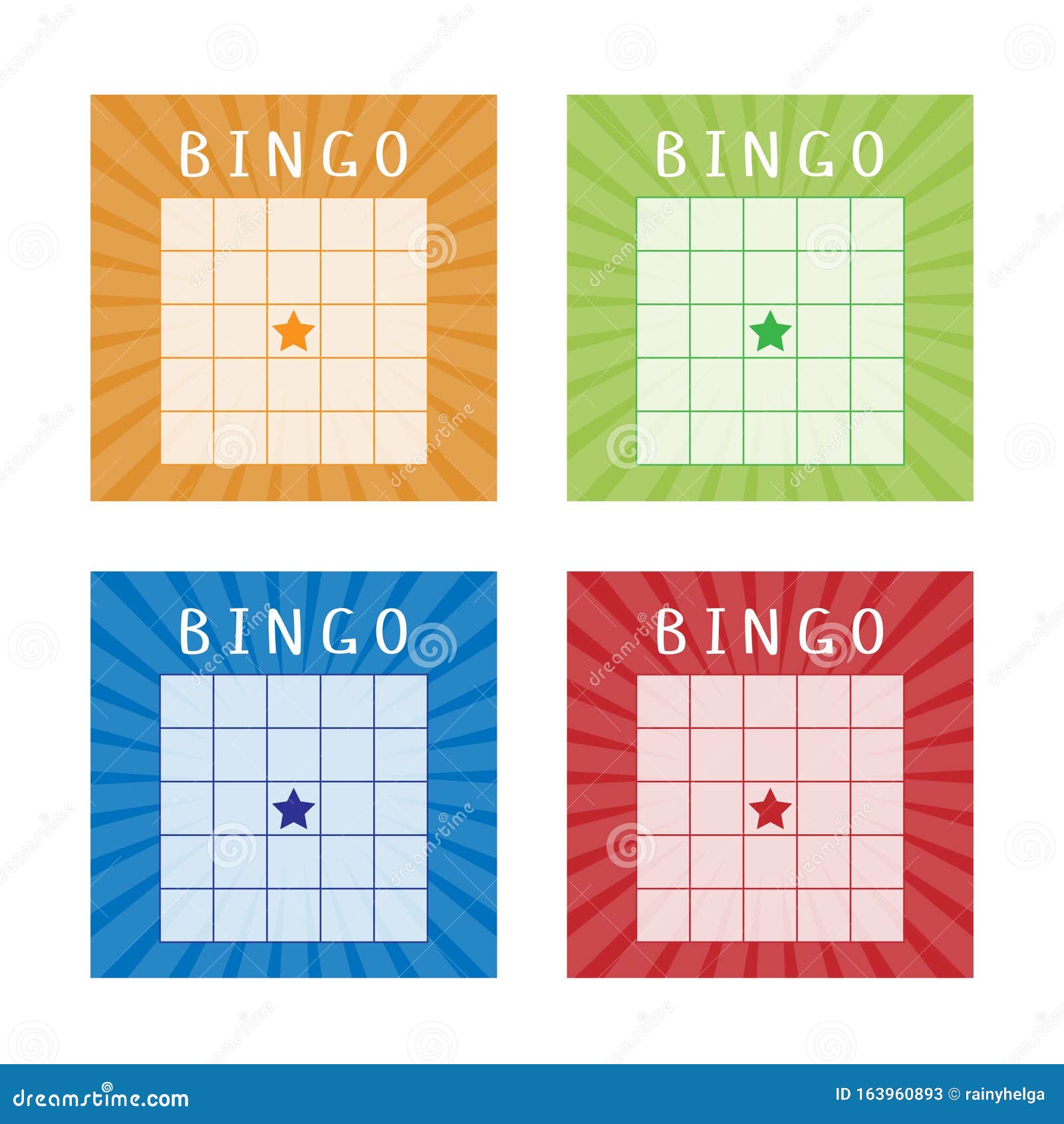 Bingo Party Invitation Mid Century Modern Cool Royalty-Free Stock ...