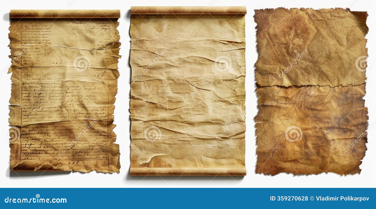 Ancient Scrolls Of Sacred Knowledge Illuminated Royalty-Free Stock ...