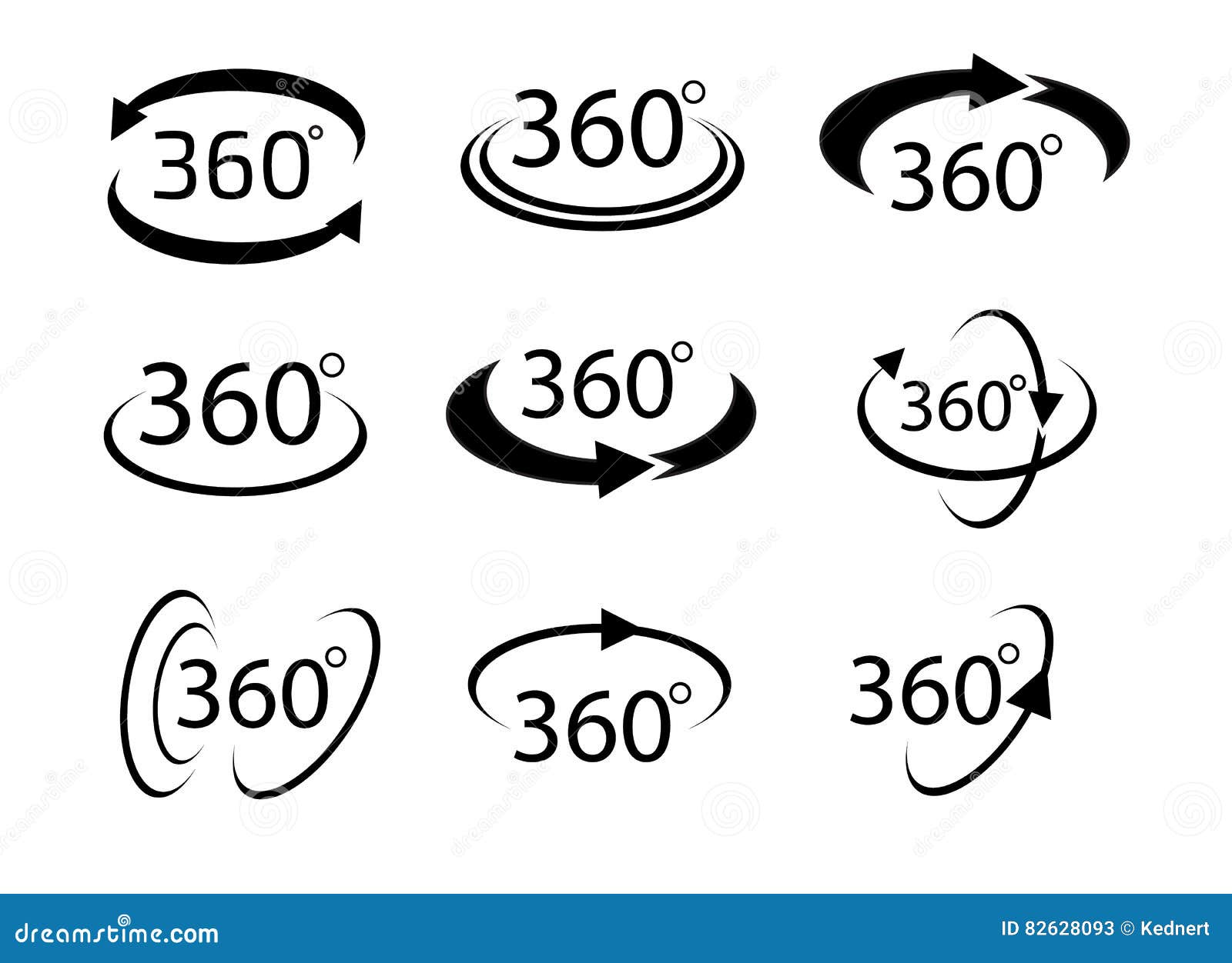 Collection of Angle 360 Degrees Sign Icon Stock Vector - Illustration ...