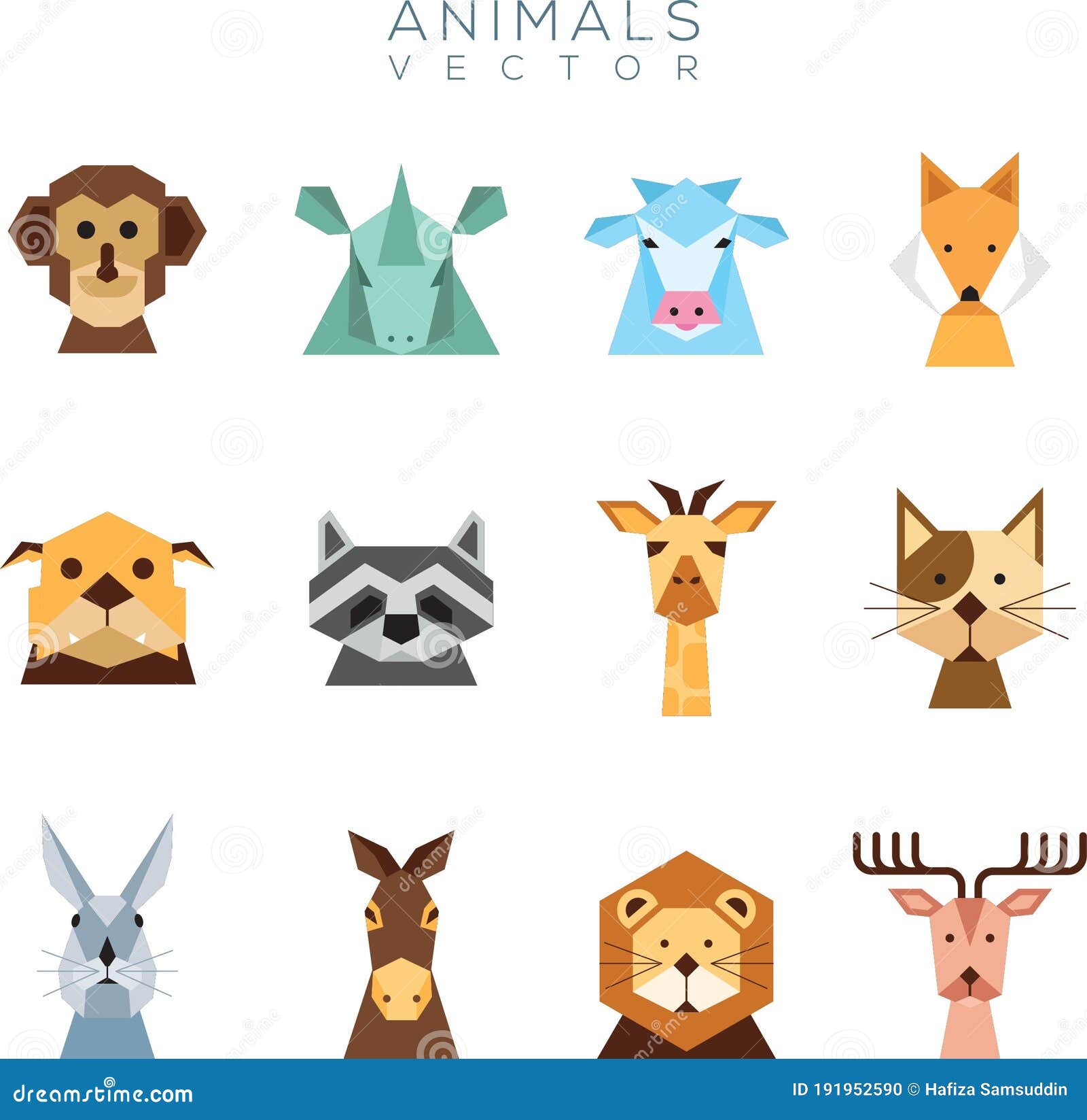 Collection of Animal Vectors. Vector Illustration Decorative Design ...