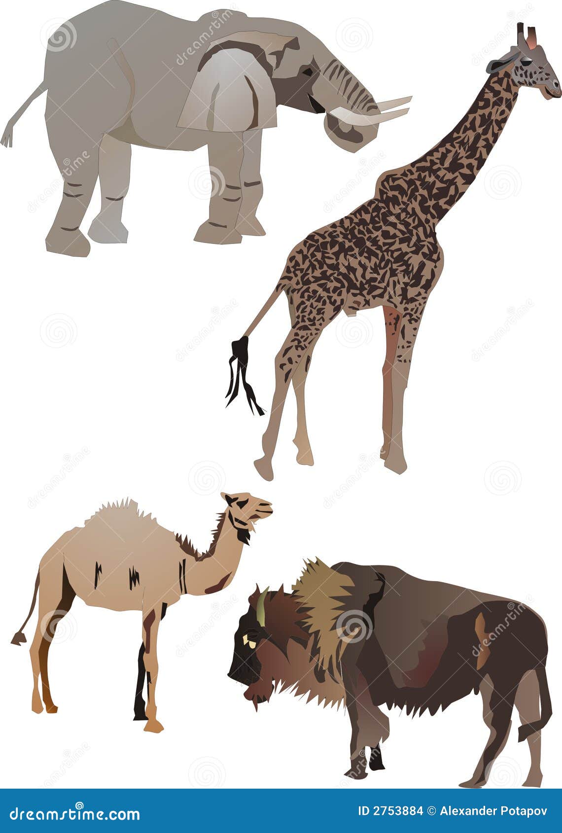 Collection of animals stock vector. Illustration of standing - 2753884