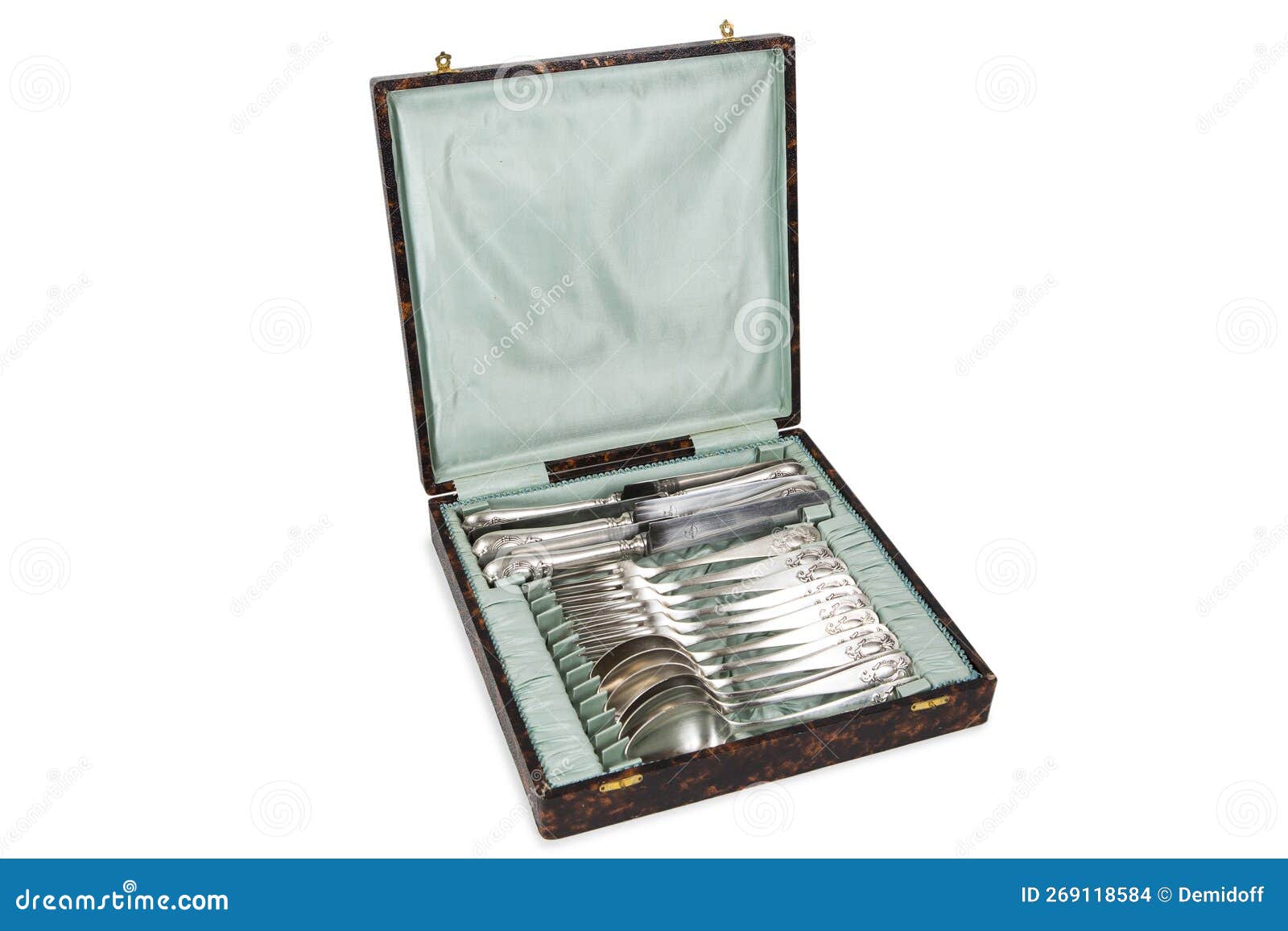 Collection of Antique Silverware Stock Photo - Image of knife ...