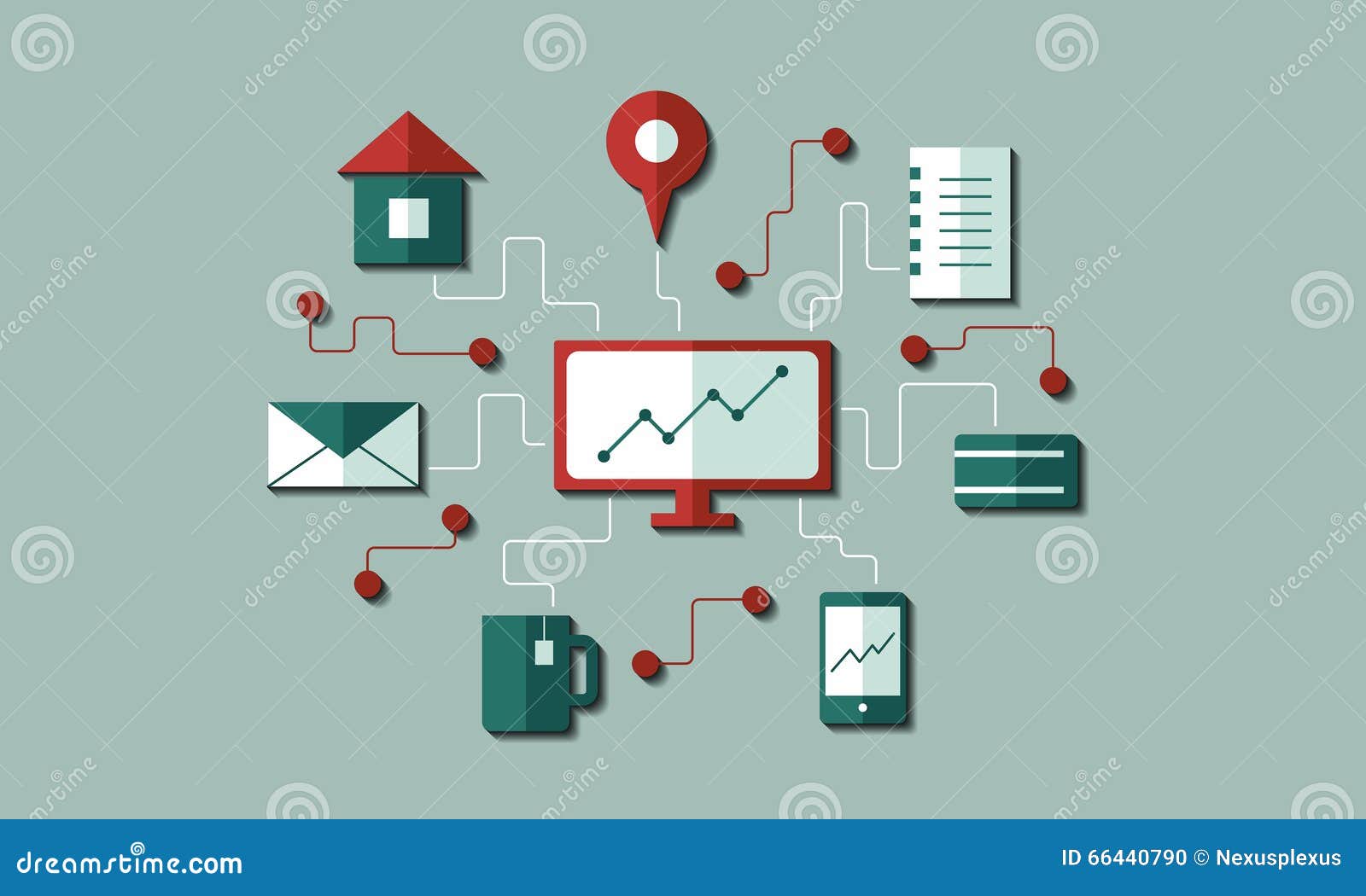 Collection of Application Icons Stock Illustration - Illustration of ...