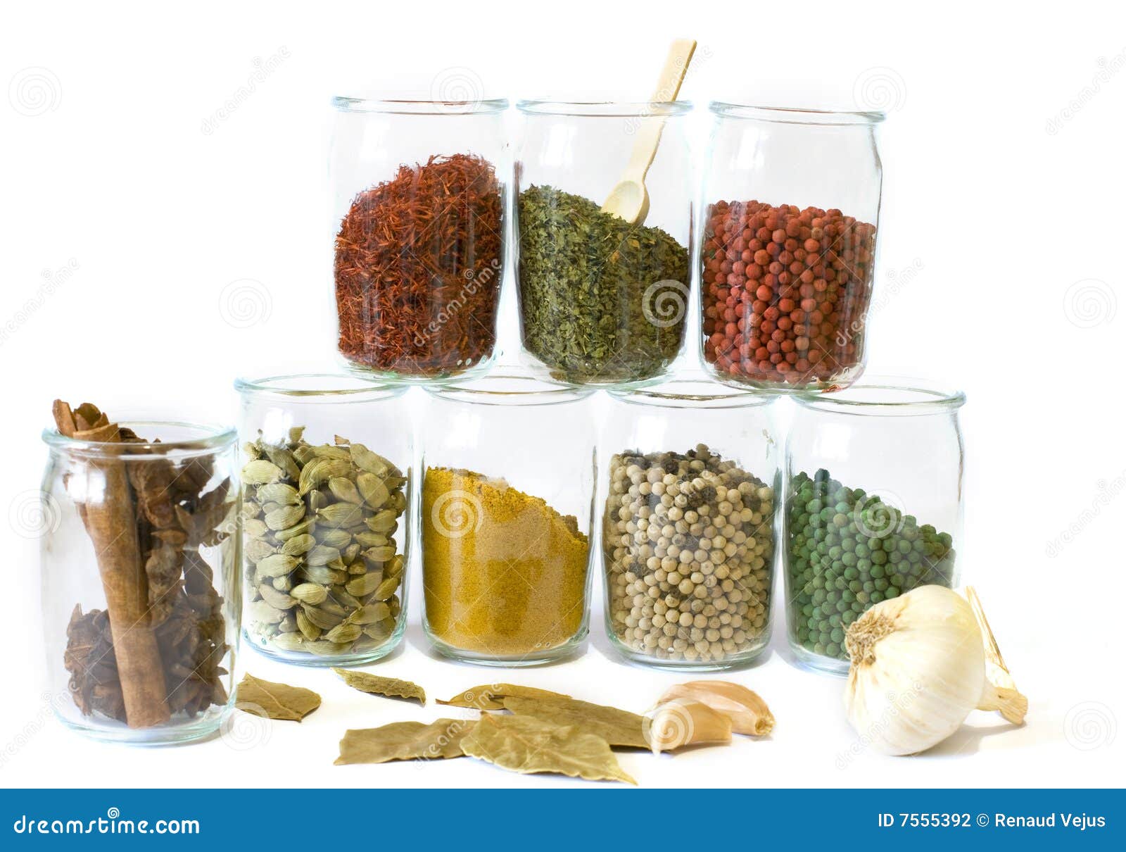 Collection of Aromatic Spices Stock Photo - Image of curry, asian: 7555392