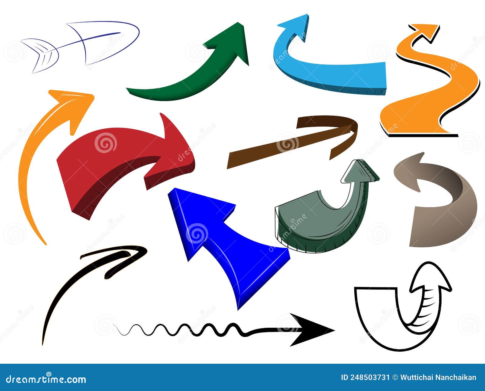 Collection of Arrow, Element for Web Design Stock Vector - Illustration ...