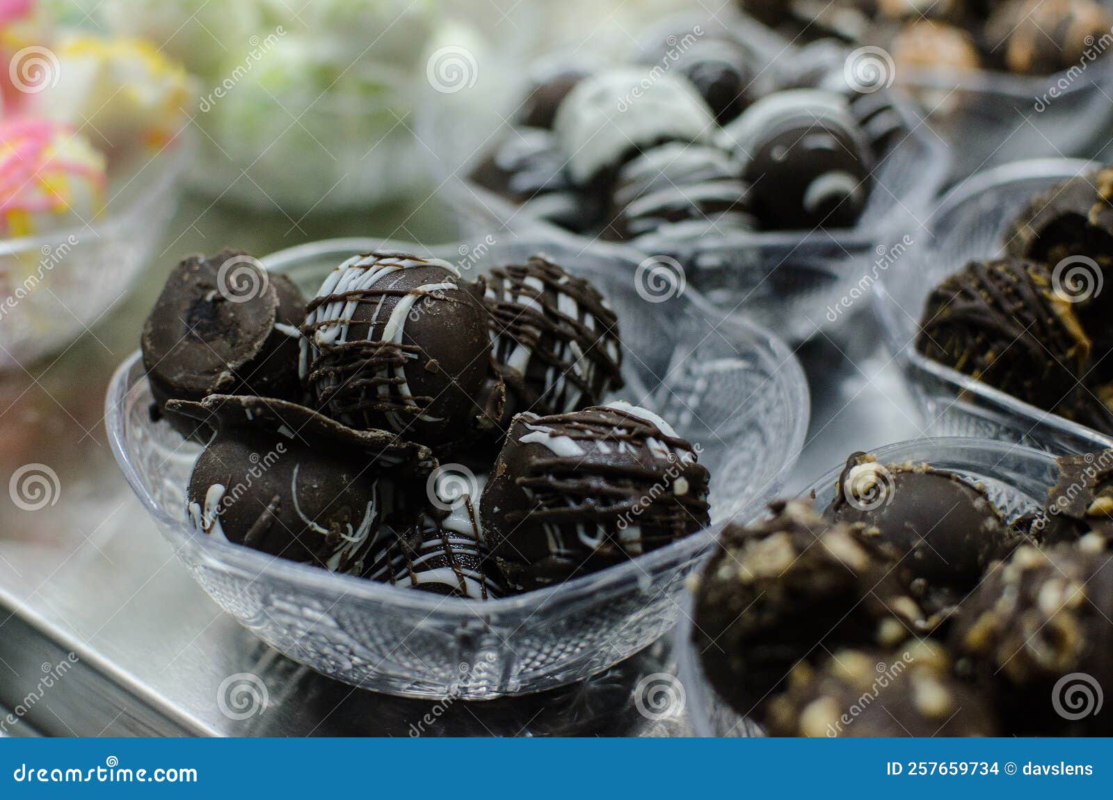 Assorted Chocolate Candy Balls Stock Photo - Image of dessert, store ...