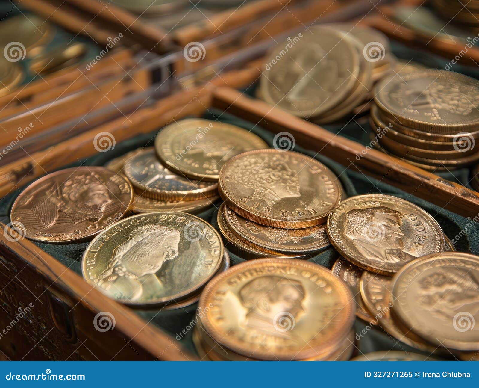 Collection of Assorted Historical Coins in Various Sizes and Designs ...