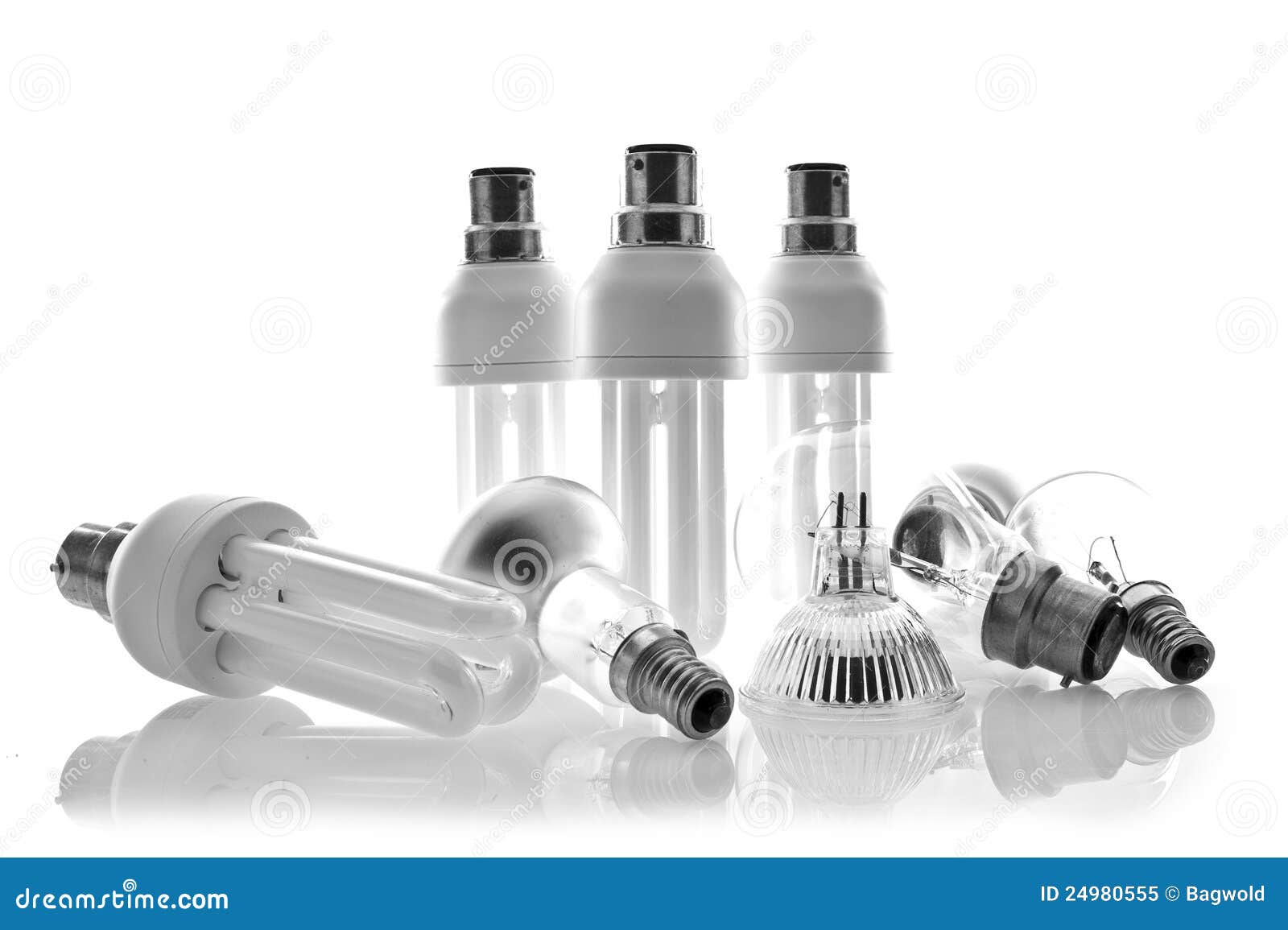 Collection of Assorted Light Bulbs Stock Image - Image of abstract ...