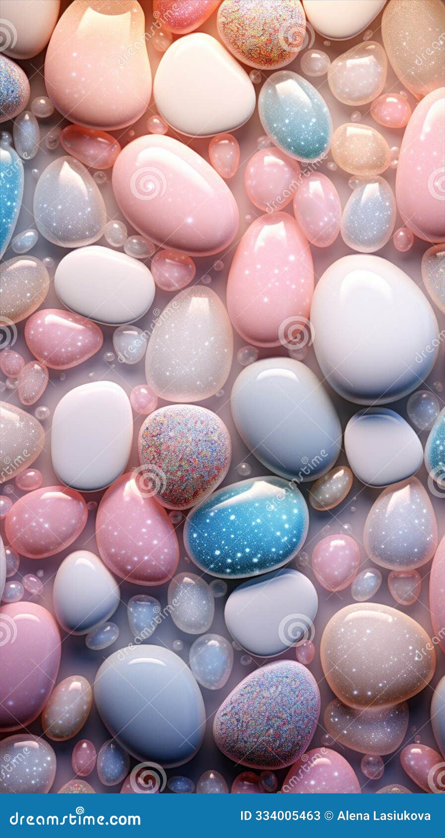 A Collection of Assorted Smooth, Colorful Pebbles, Perfect for ...