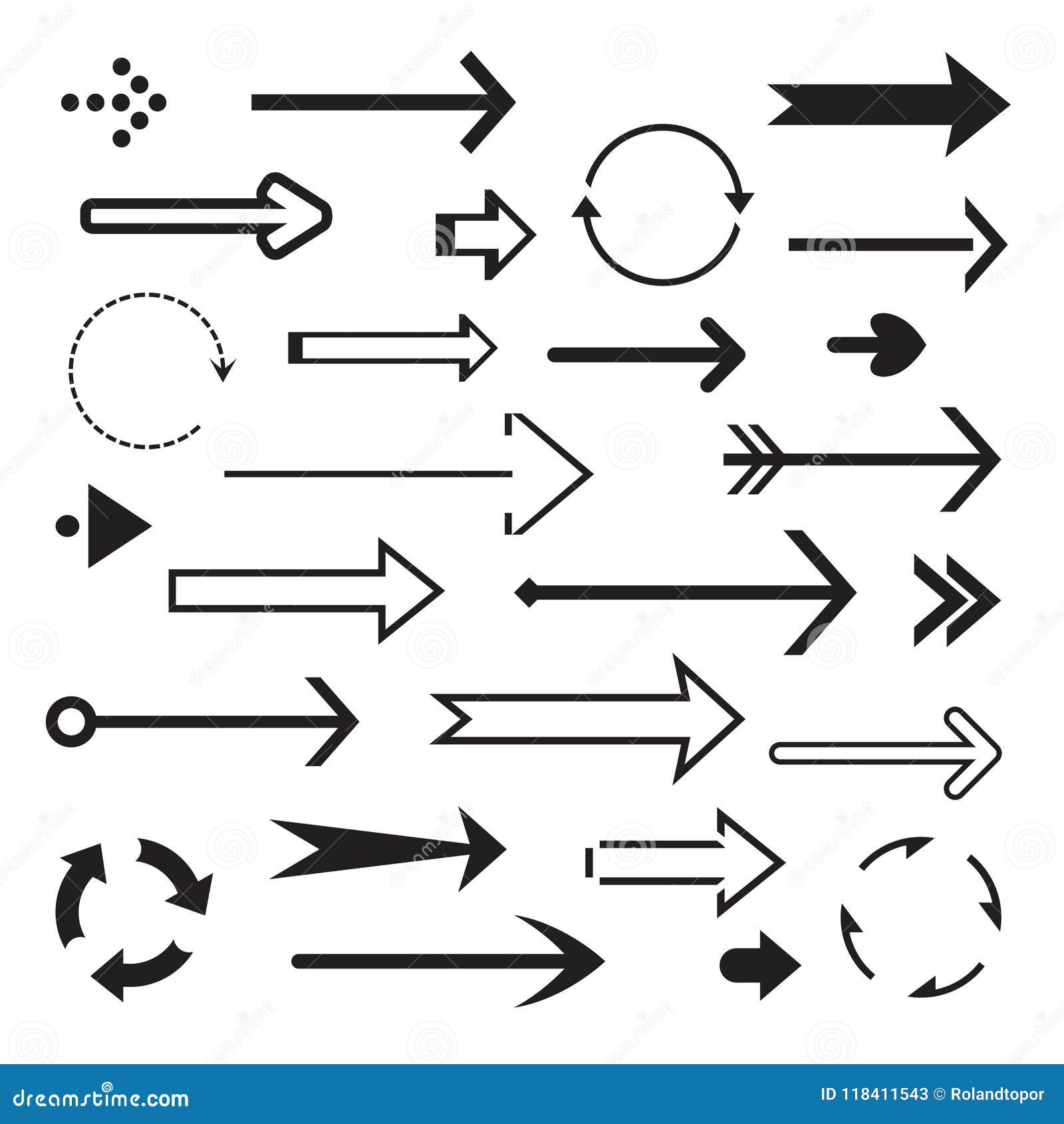 Set of Back Vector Arrows. Illustration and Icon. Stock Illustration ...