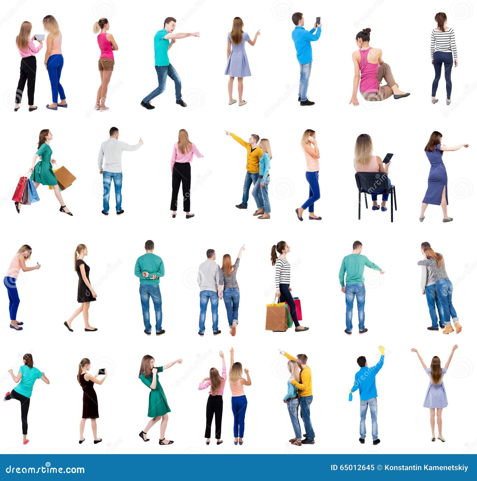 Collection Back View People Stock Photography | CartoonDealer.com #65012660
