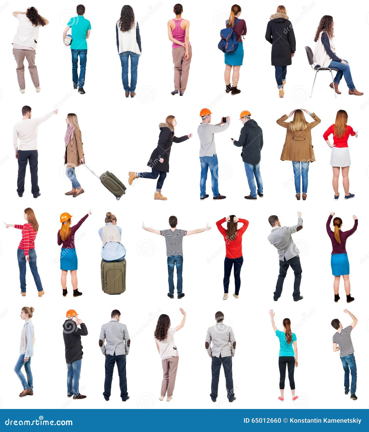 Collection Back View People Stock Photography | CartoonDealer.com #65012660