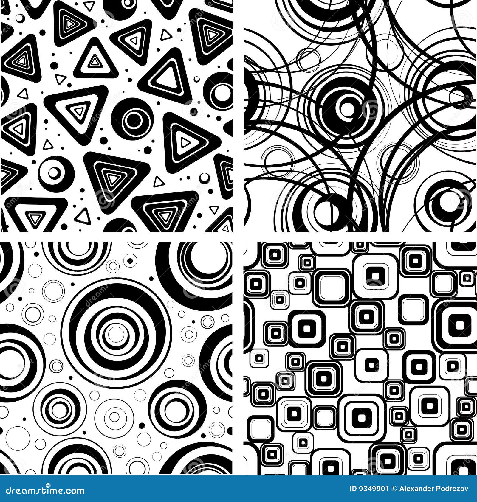 Collection backgrounds. stock vector. Illustration of artistic - 9349901