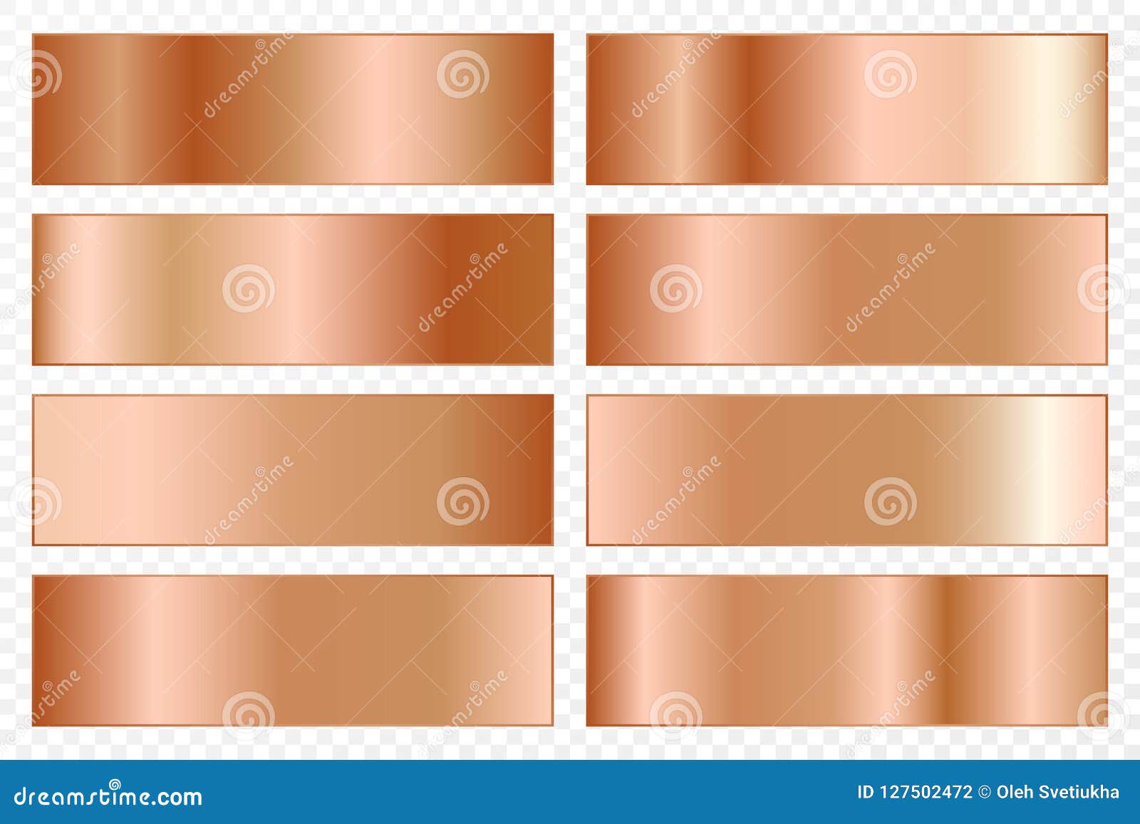 Collection of Backgrounds with a Metallic Gradient. Brilliant Plates ...
