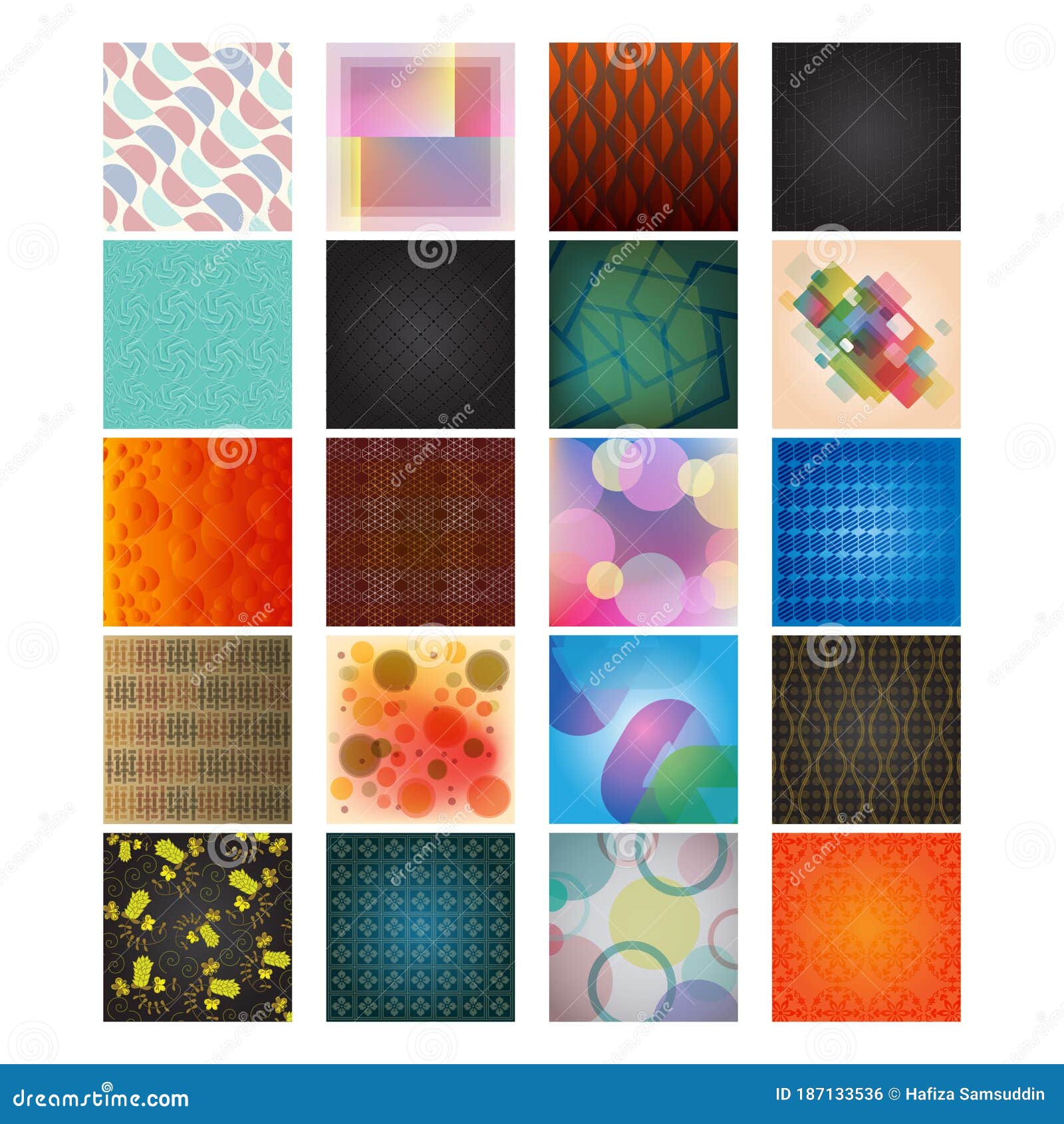 Collection of Backgrounds. Vector Illustration Decorative Design Stock ...