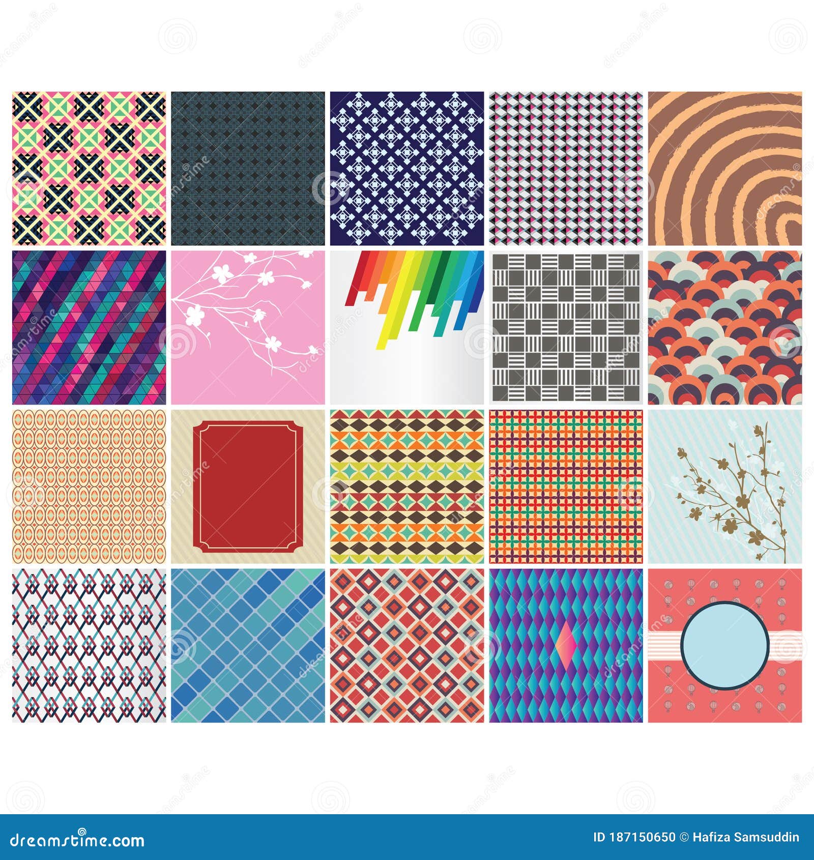 Collection of Backgrounds. Vector Illustration Decorative Design Stock ...