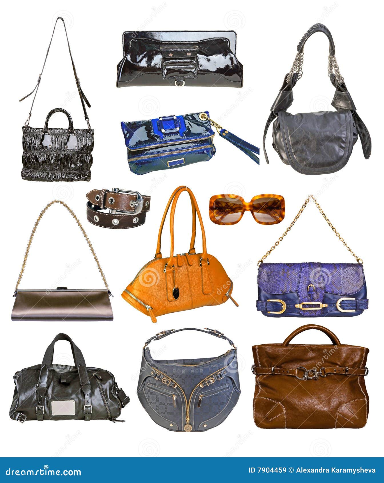 Collection of bags stock image. Image of objects, cloth - 7904459