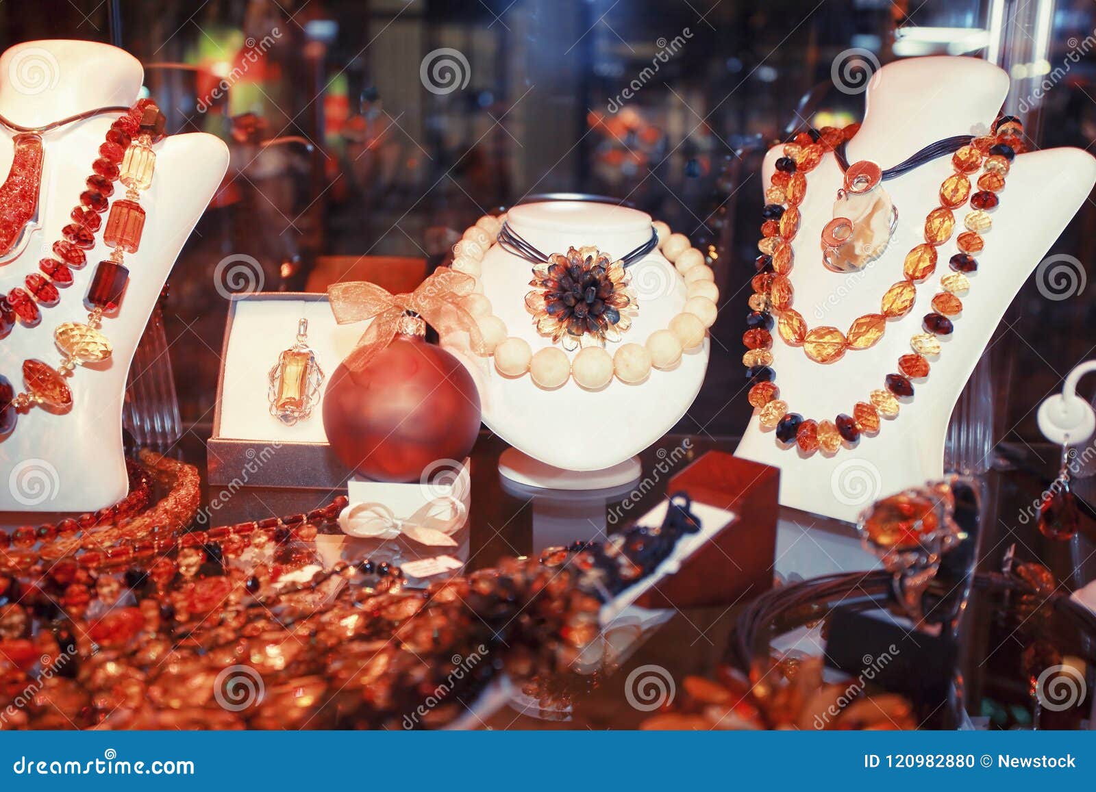 Collection of Baltic Amber, Jewelry Stock Photo - Image of earring ...