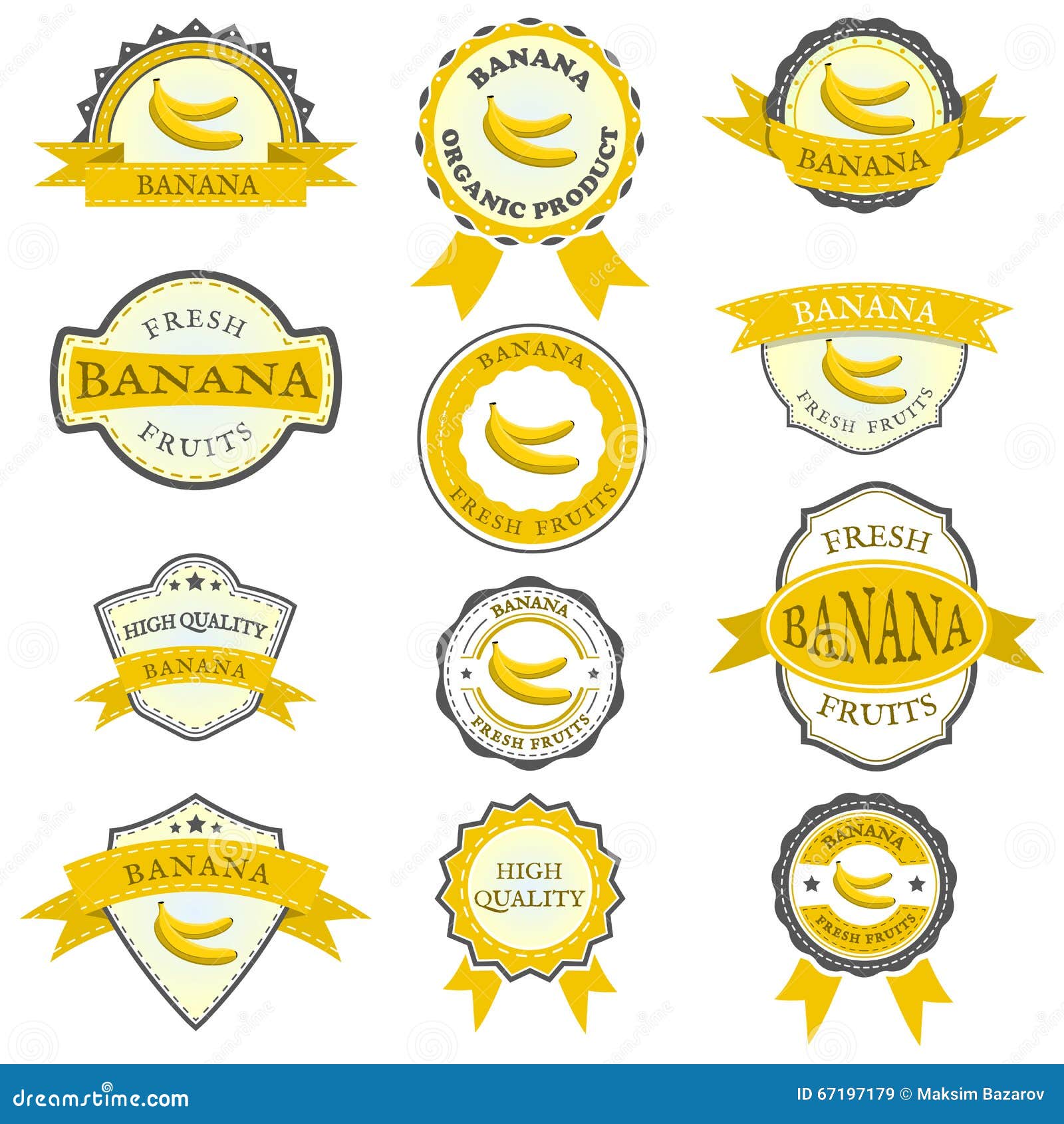 Banana Labels Stock Illustrations – 517 Banana Labels Stock ...