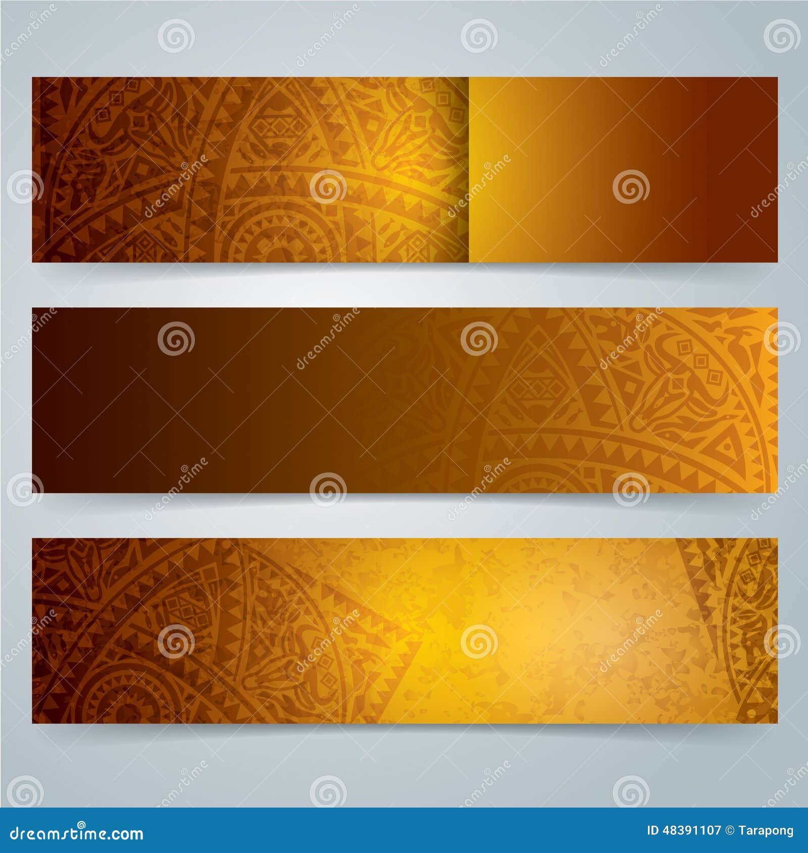 Collection Banner Design, African Art Background. Stock Vector ...