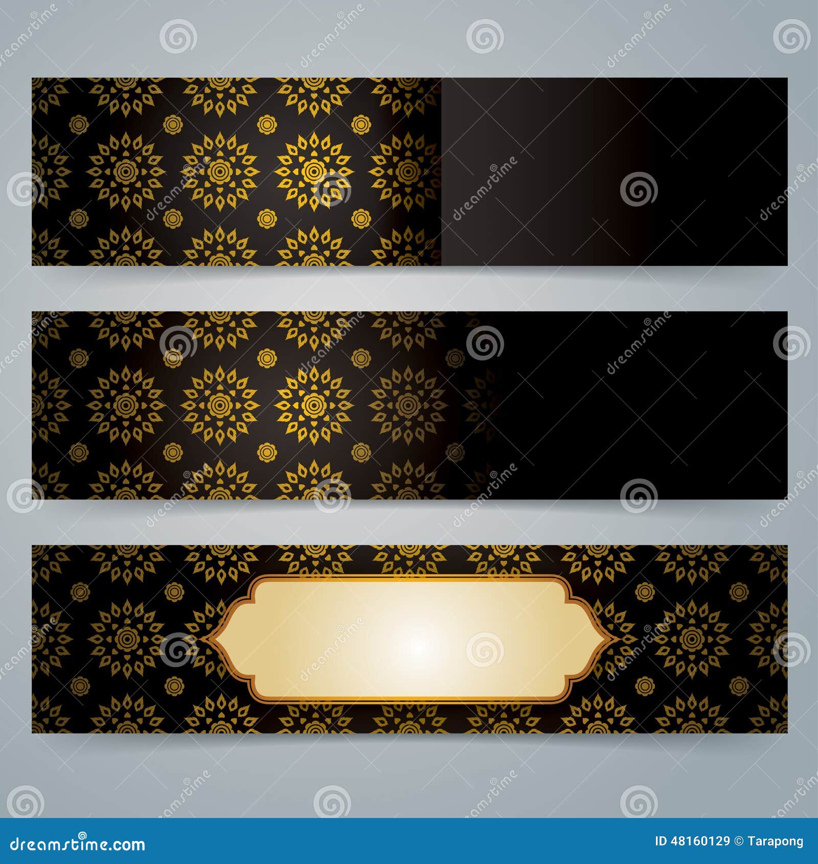 Collection Banner Design, Asian Art Background. Stock Vector ...