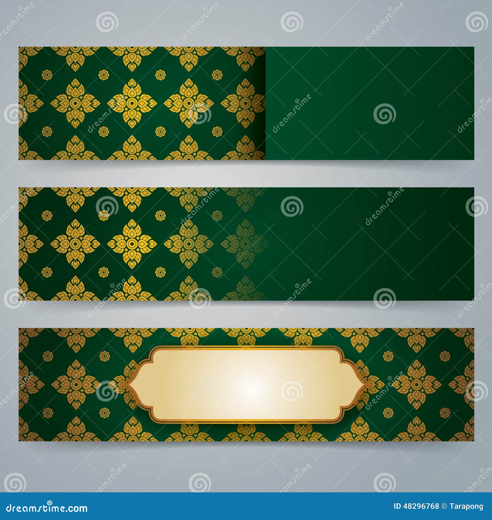 Collection Banner Design, Asian Art Background. Stock Vector ...