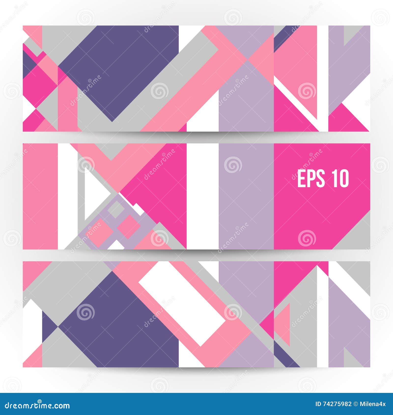 Collection Banner Design, Colorful Background, Vector Illustration ...