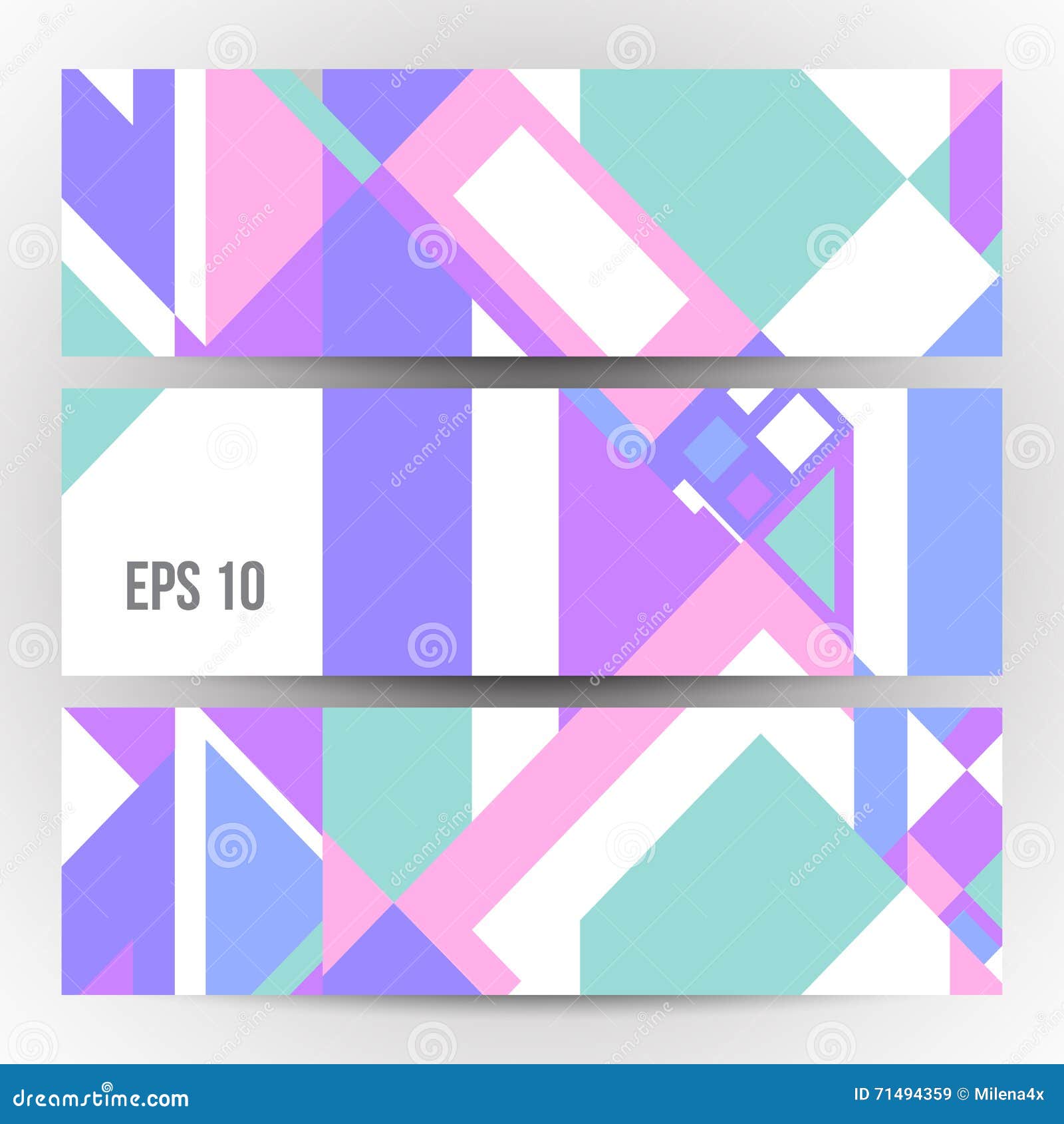 Collection Banner Design, Colorful Background, Vector Illustration ...